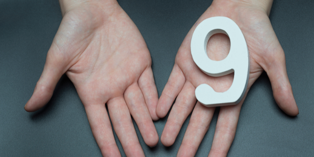 O significado e a simbologia do número 9. Conheça-o!